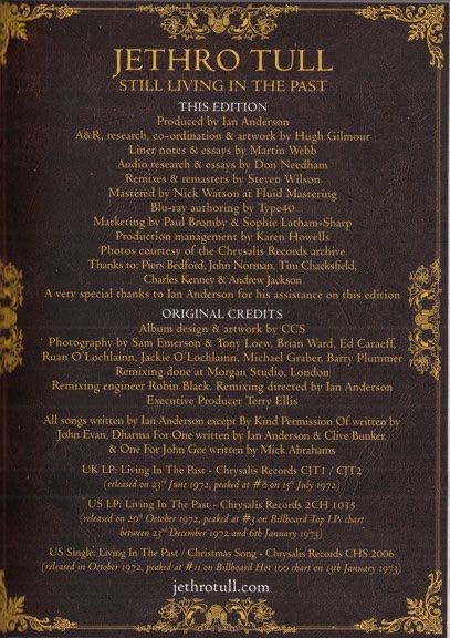 🎸 JETHRO TULL - STILL LIVING IN THE PAST - STEVE WILSON 🎸 (Neu (gemäss ...