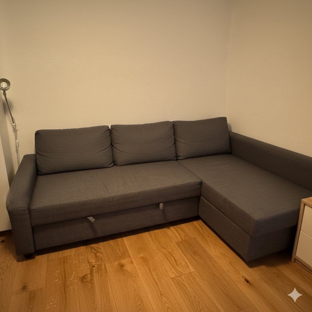 IKEA Grey Corner Sofa Bed with Storage Box (Gebraucht) in Zürich für ...