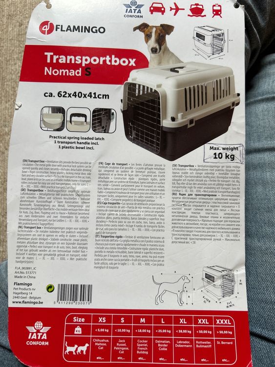 Transportbox IATA Nomad S (Gebraucht) in Champfèr für CHF 30 – nur ...