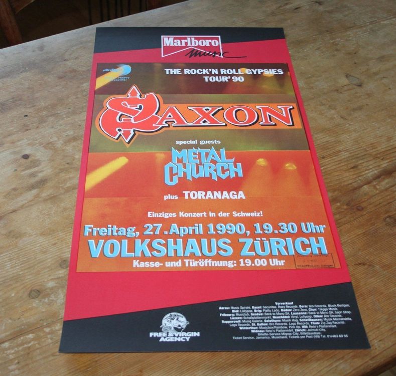 SAXON metal church POSTER 1990 | Kaufen auf Ricardo