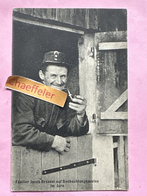 Füsilier Jacob Brassel auf Beobachtungsposten im Jura (Gebraucht) in ...
