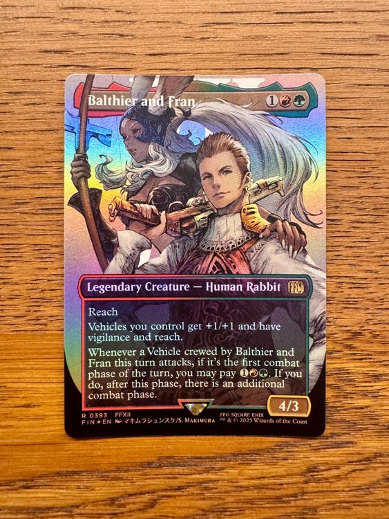 Borderless Foil Balthier and Fran FINAL FANTASY NM (Neu (gemäss ...