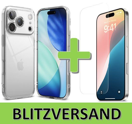 IPhone 17/17 PRO/17 PRO MAX/AIR Hülle Case + Panzerglas SET (Neu und ...