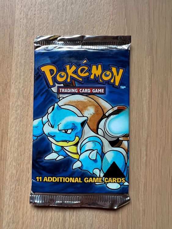 1X POKEMON BASE SET BLACK TRIANGLE ERROR BOOSTER FOIL PACK (Neu und ...