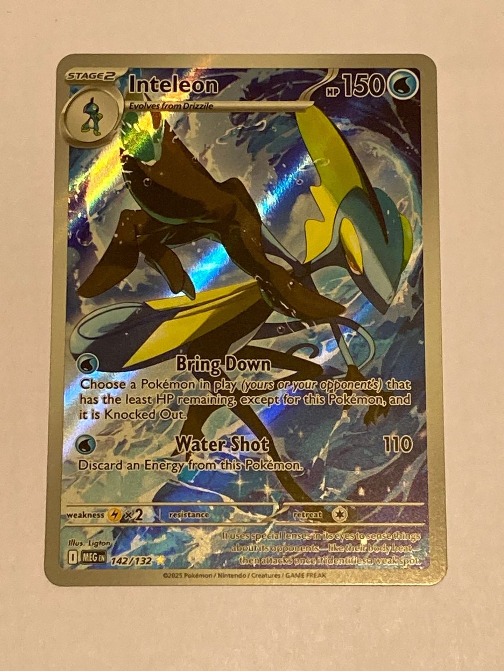 Pokemon MEGA EVOLUTION Inteleon 142 / 132 🇬🇧 EN (Neu (gemäss ...