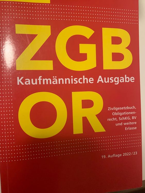 ZGB 2022/2023 | Kaufen auf Ricardo