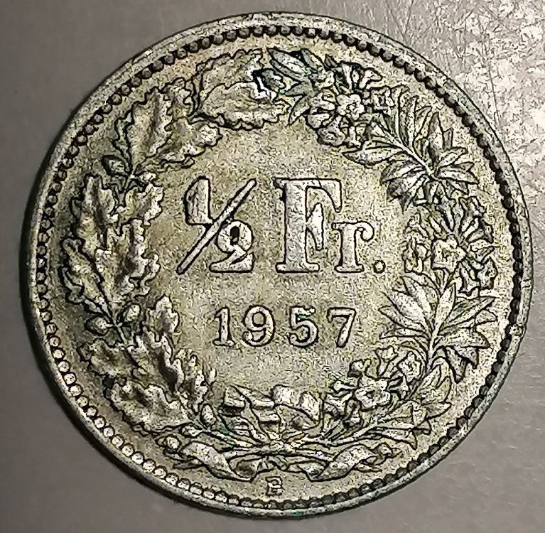 50 Rappen Schweiz 1957 (Gebraucht) in Stalden (Sarnen) für CHF 3 – mit Lieferung auf Ricardo kaufen