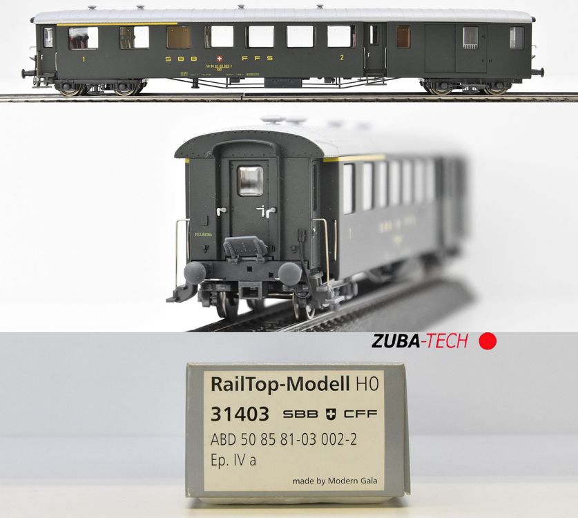 RailTop 37403 Personenwagen ABD SBB Ep IV H0 GS mit OVP (Gebraucht) in ...