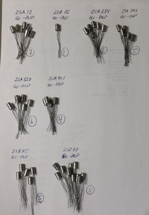 Vintage HITACHI Germanium PNP Transistoren (Neu (gemäss Beschreibung ...