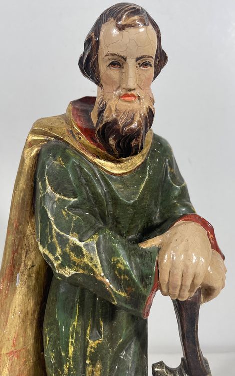 Antike Grosse Heilige Holz Skulptur (Gebraucht) in Root für CHF 40 – mit Lieferung auf Ricardo ...