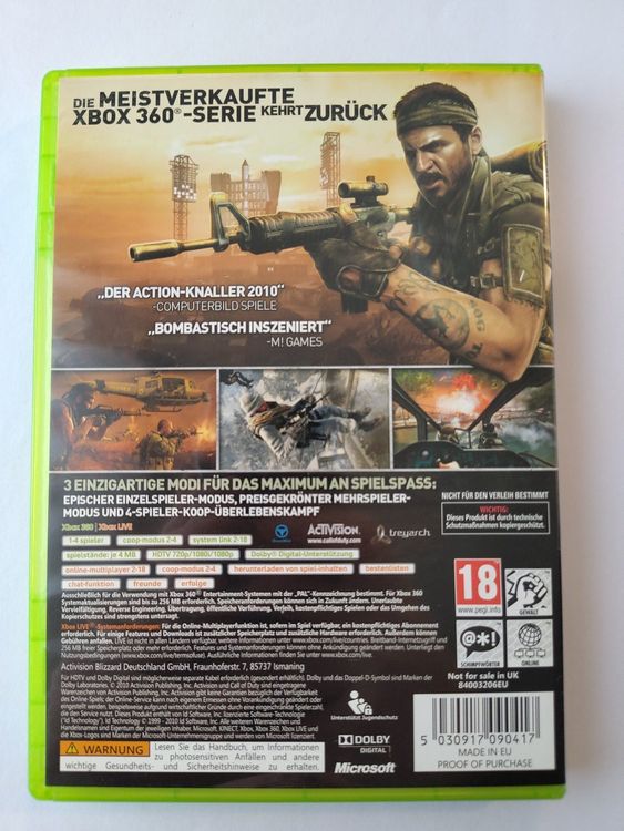 Call of Duty - Black Ops - Xbox 360 (Gebraucht) in Kloten für CHF 4.95 ...