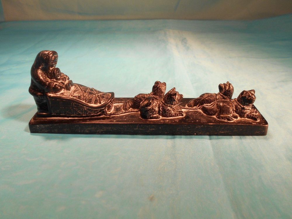 Original Wolf Skulptur Eskimo-Schlitten | Kaufen auf Ricardo