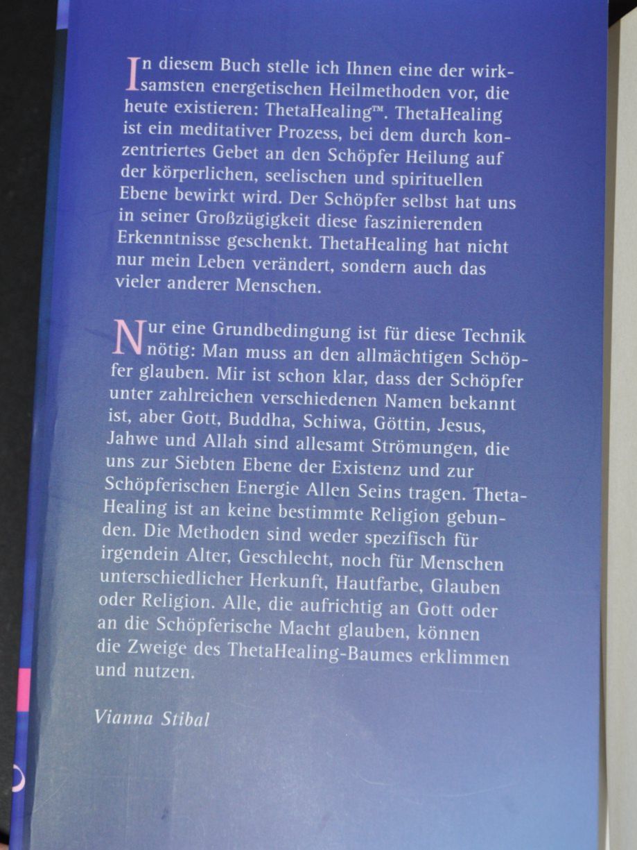 Vianna Stibal - Theta Healing - Die Heilkraft der Schöpfung (Gebraucht ...