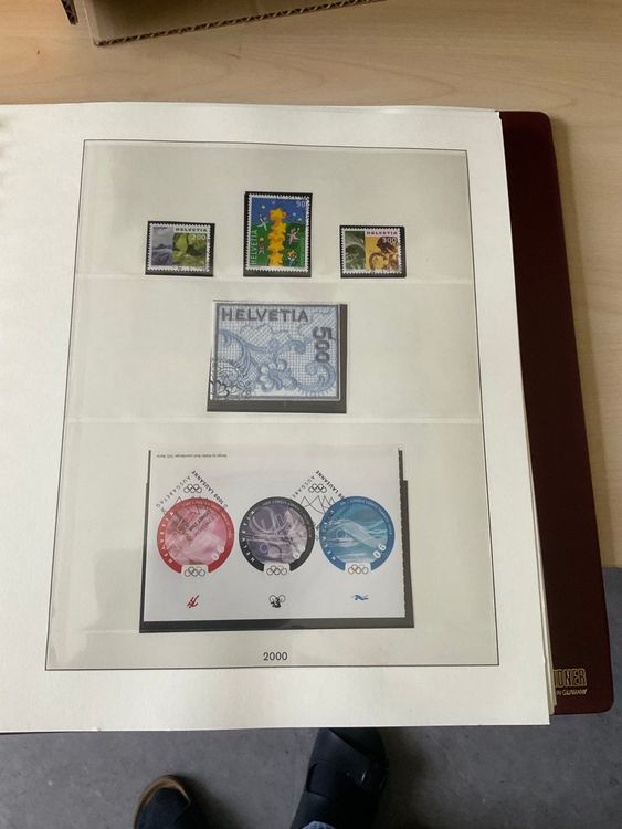 Schweiz Teil-Sammlung in 4 Lindner Falzlos Alben | Kaufen auf Ricardo