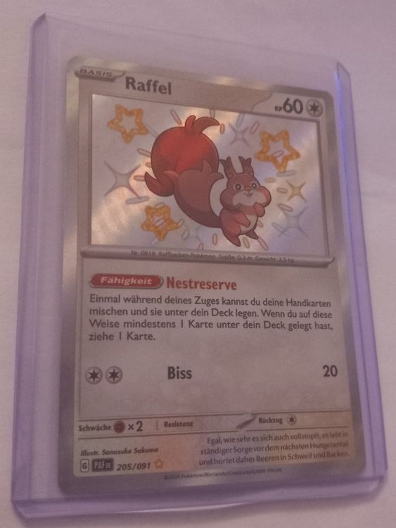 Pokemon Paldeas Schicksale Raffel 205/091 | Kaufen auf Ricardo