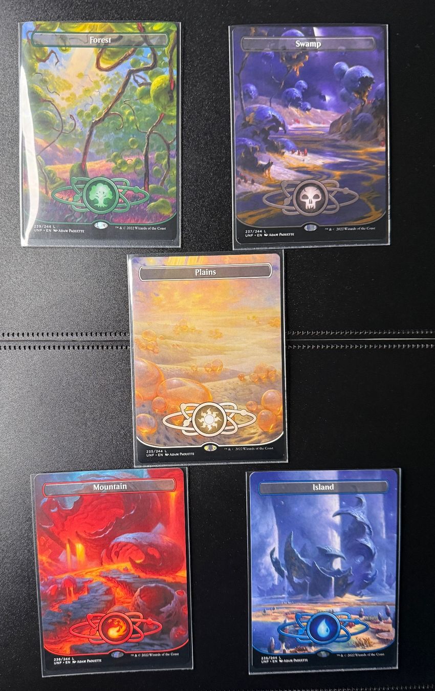 MAGIC THE GATHERING FULL ART LAND SET UNFINITY (Gebraucht) in Walliswil ...