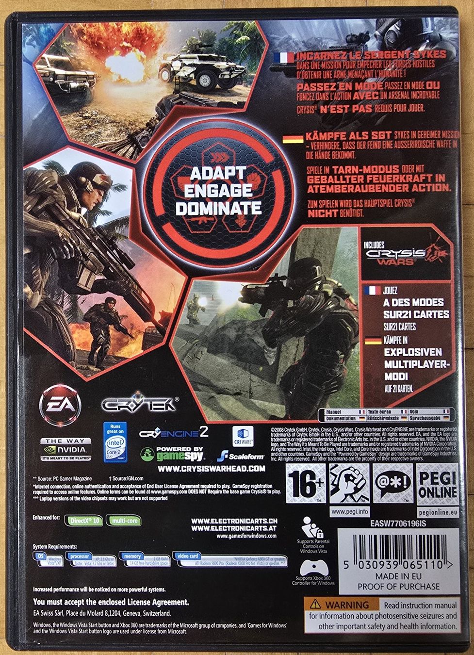 PC : Crysis Warhead (D'occasion) à Froideville pour CHF 19.9 – avec ...