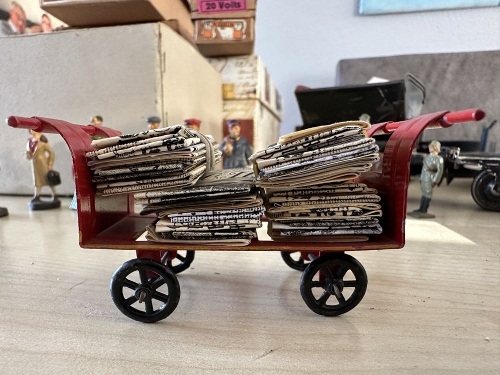 Märklin - ANTIK - Spur 1 - Blech - Bahnsteig-Handwagen (Gebraucht) in ...