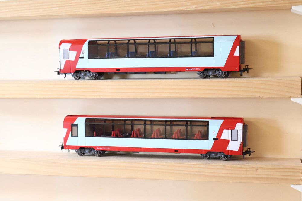 BEMO 2 x RhB Panoramawagen Glacier Express - H0 Märklin | Kaufen auf Ricardo