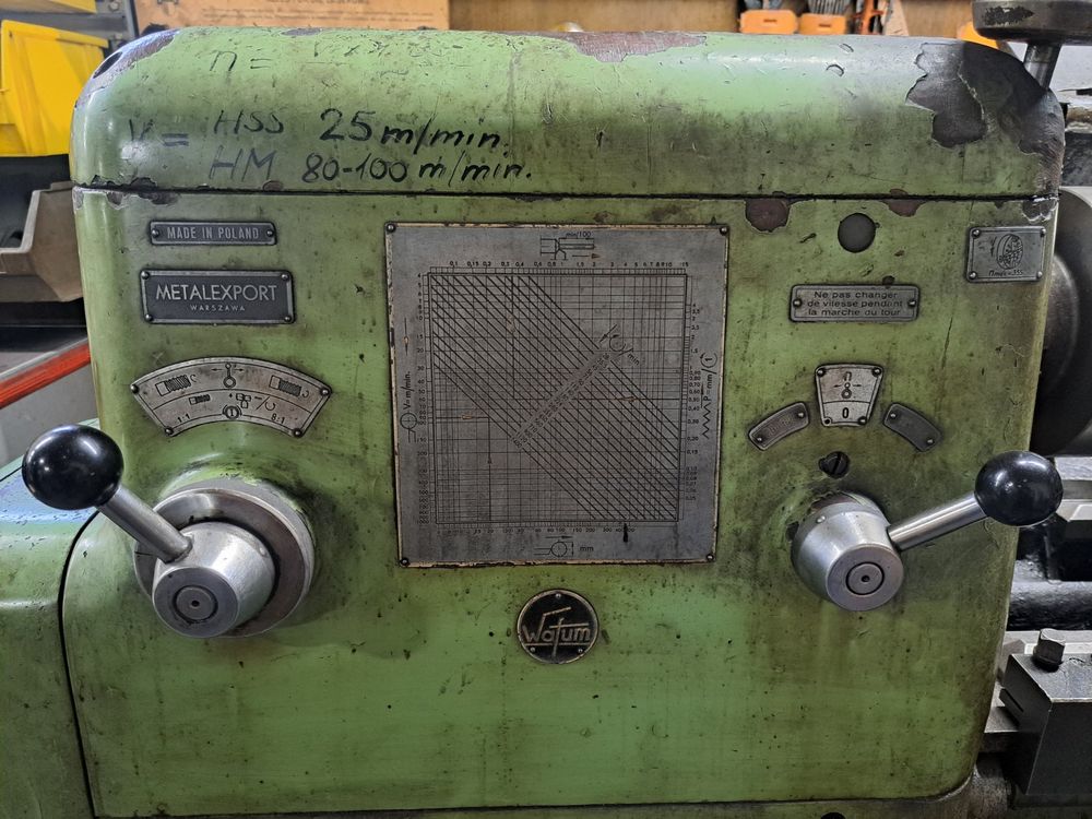 Robuster Drehbank/ Drehmaschine, Wafum Typ Tuc 50/ 1000 (D'occasion) à ...