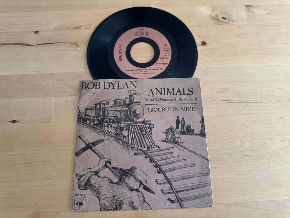 BOB DYLAN tolle Man gave names to all the animals Single Kul (Gebraucht ...