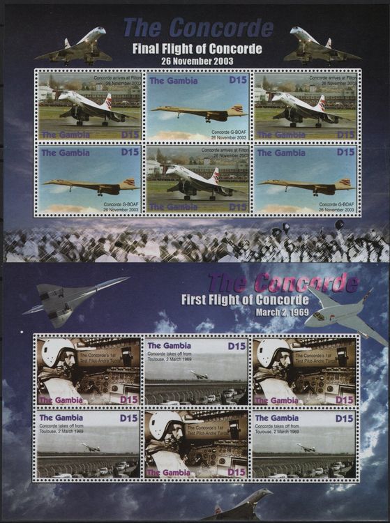 Concorde - 2 seltene Blocks aus GAMBIA | Kaufen auf Ricardo