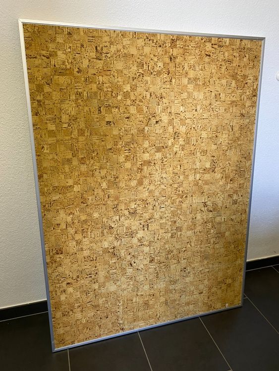 Massive Pinnwand / Korkwand mit Alurahmen / 90 x 120 cm (Gebraucht) in ...