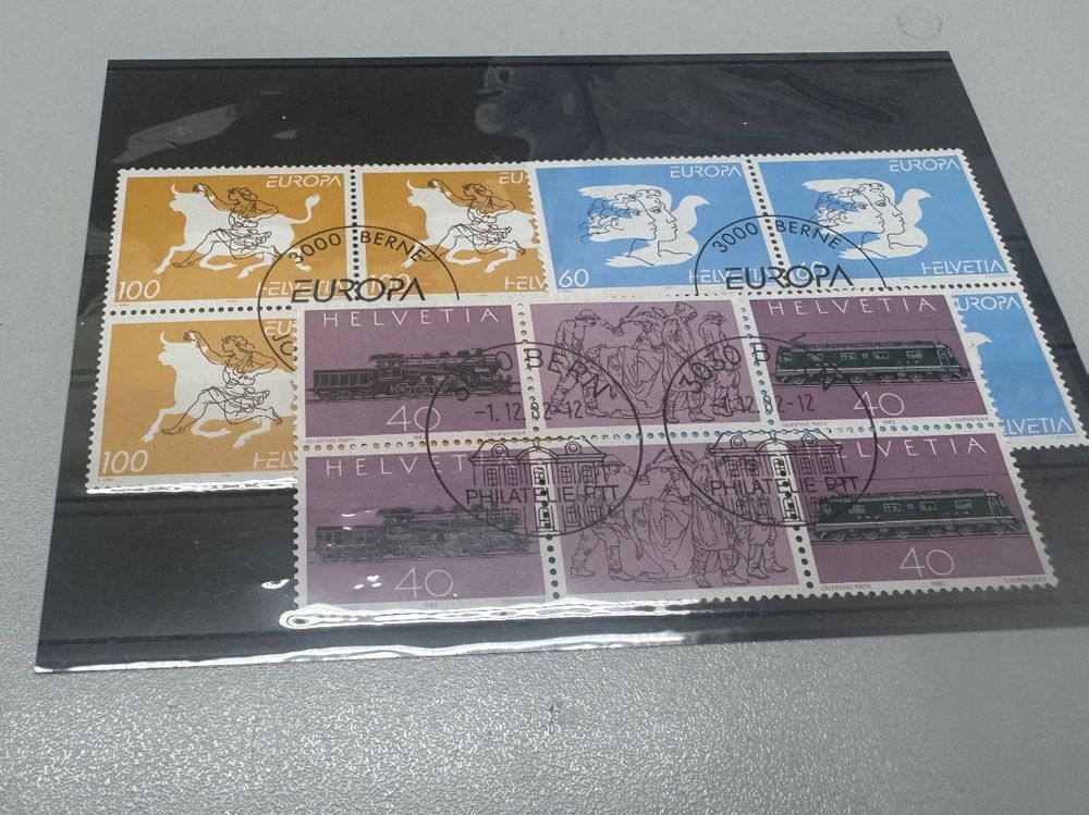 3 4er-Blöcke mit schönen Stempeln, | Kaufen auf Ricardo