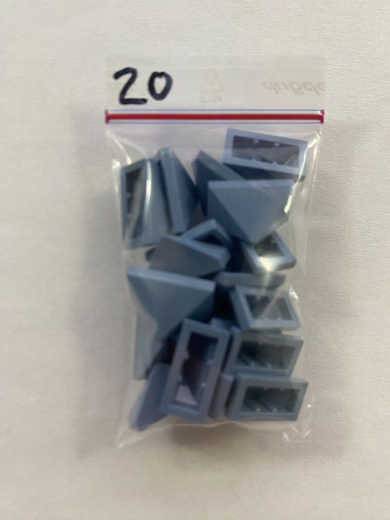 Lego Sand Blue Slope 45 2 x 1 Triple 20 Stück (Neu (gemäss Beschreibung ...