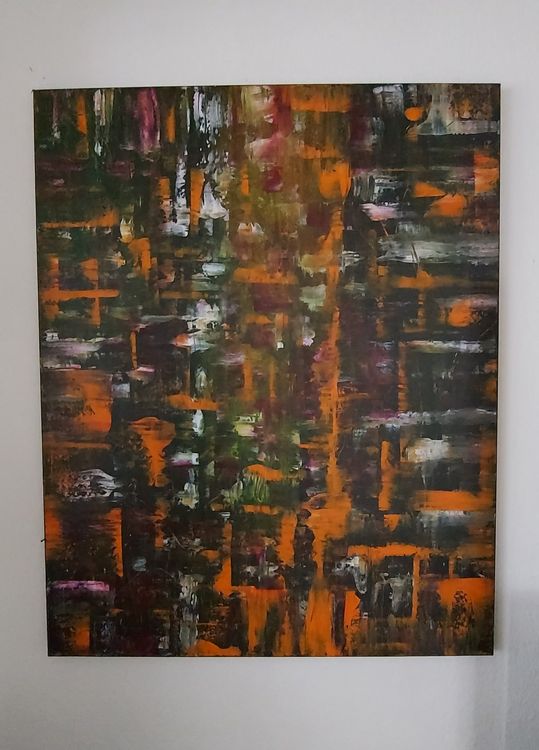 Bild Abstrakt 😀 von mir selbstgemalt 90×100 (Gebraucht) in Riehen für CHF 260 – mit Lieferung ...