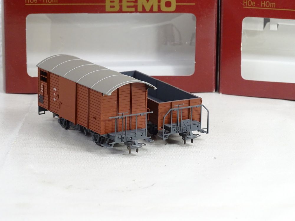 Bemo 2276 + 2273 GFM Güterwagen, H0m, GS, Neu | Kaufen auf Ricardo