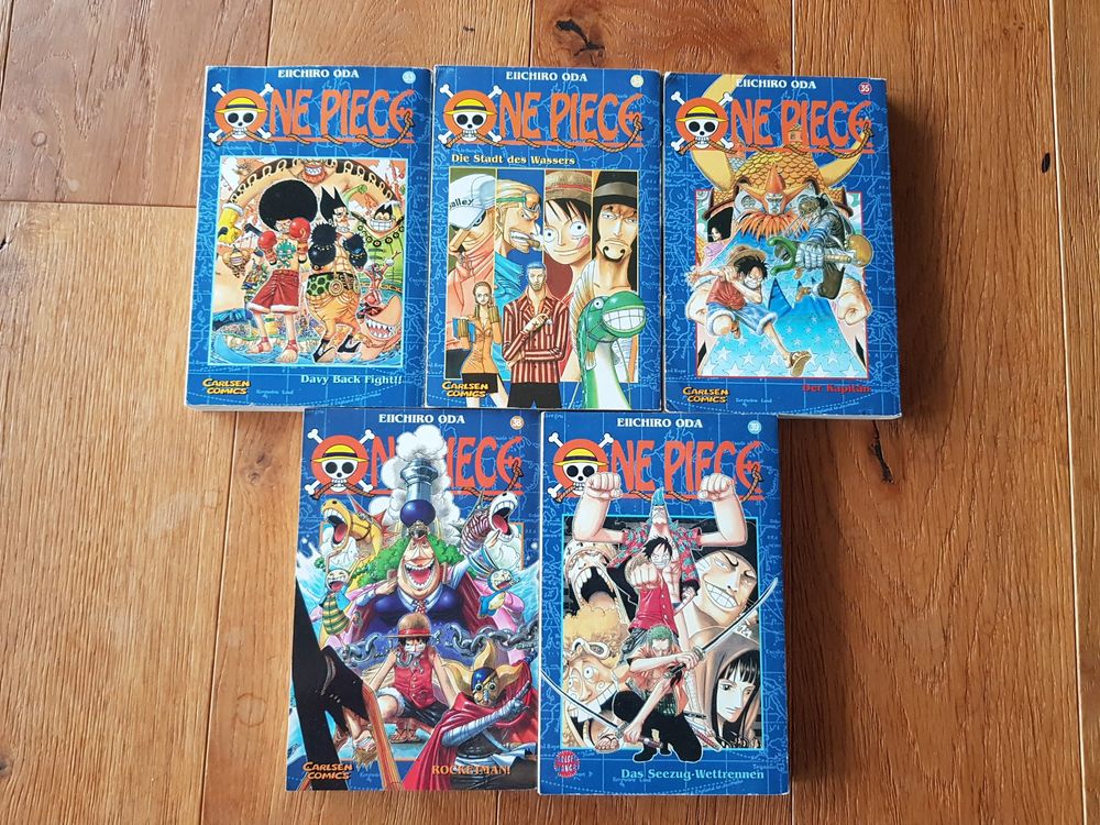 One Piece Manga Comics Bücher - Set 33, 34, 35, 38 & 39 (Gebraucht) in ...