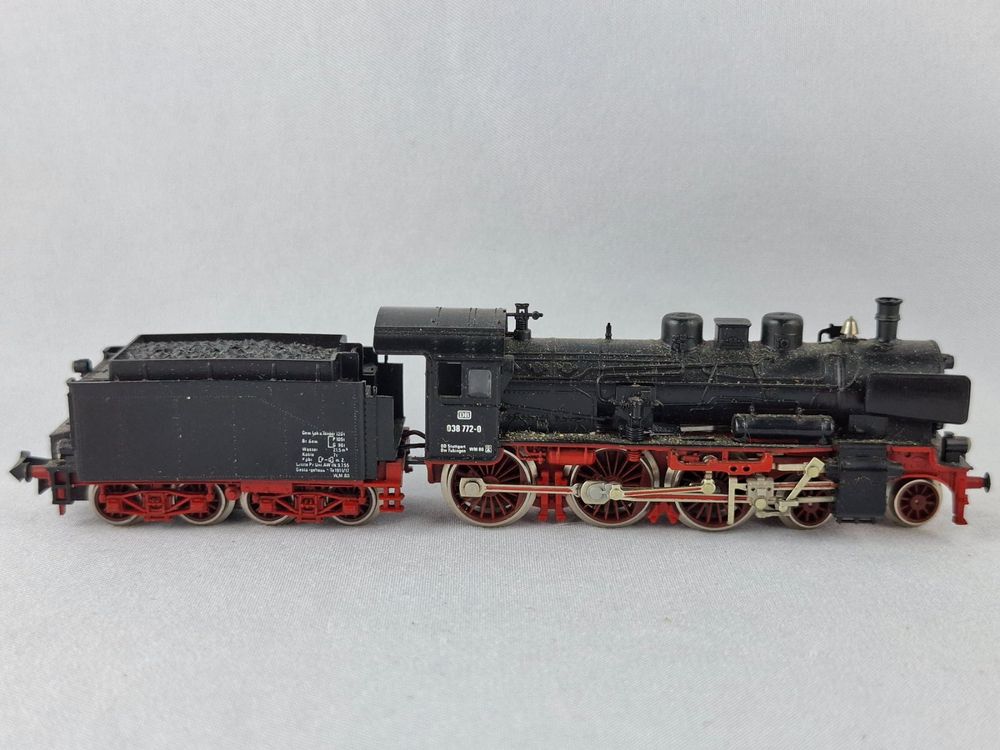 Fleischmann 7160 DB Schlepptenderlok BR 038 mit Tender (DHL) (Gebraucht ...