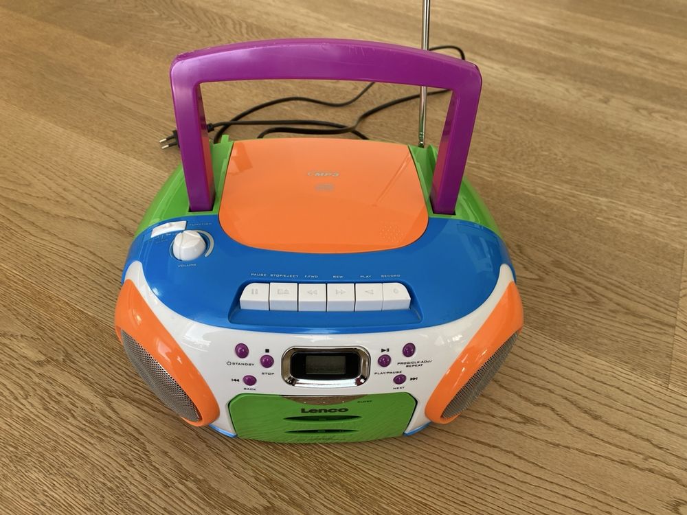 Lenco Kinder-CD-Player Radio Kassettenrekorder bunt (Gebraucht) in ...