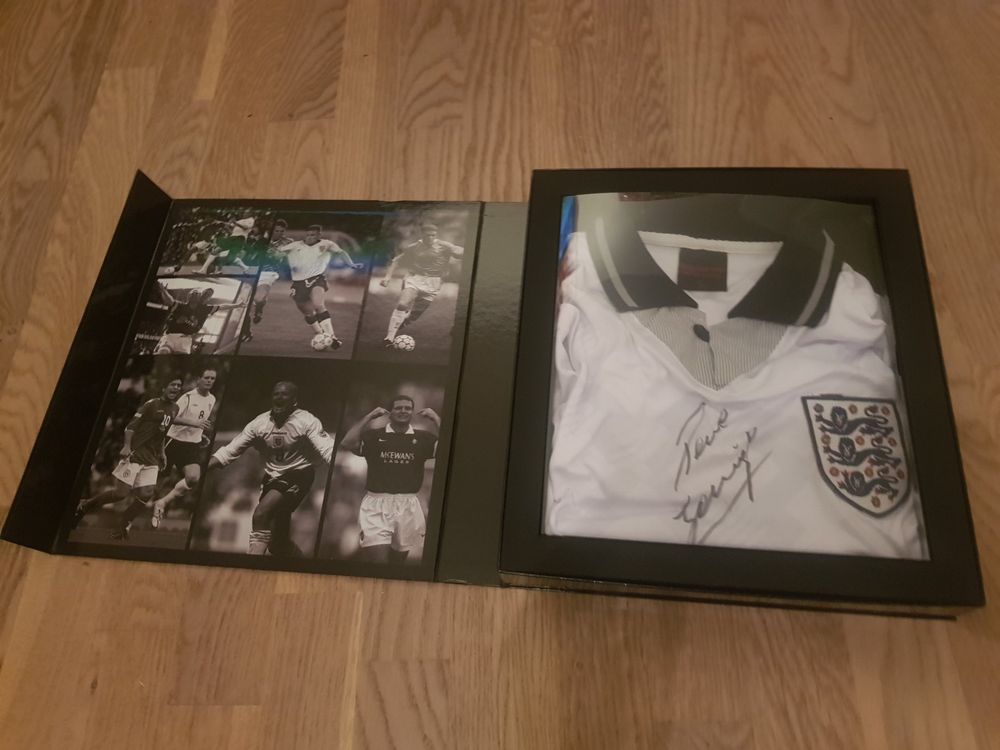 Paul Gascoigne / GAZZA - Box, orig. unterschriebenes Trikot (Gebraucht ...