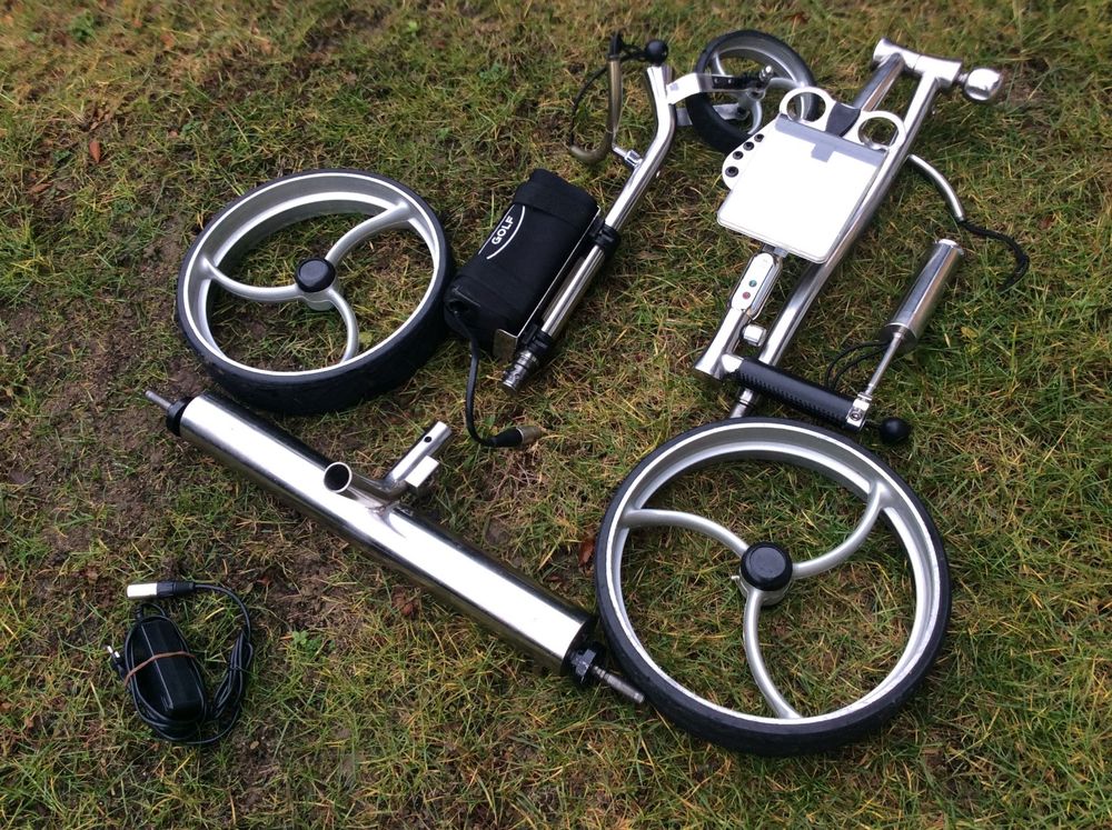Golf Trolley, BeeGon GT-ES-900-Pro, Edelstahl poliert (Gebraucht) in ...