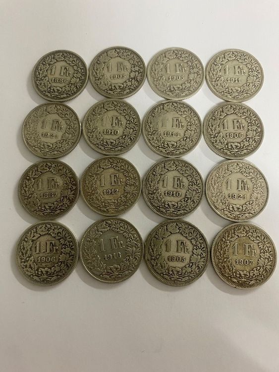 16 Stk 1.- über 100 Jahre Alt (41) (Gebraucht) in Ballwil für CHF 66 – mit Lieferung auf Ricardo ...