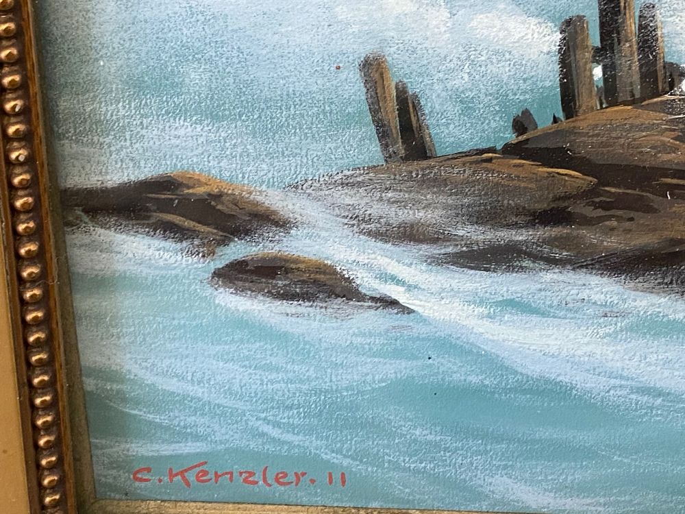 Carl KENZLER (1900-1935) Tableau pastel signée (Gebraucht) in Payerne ...