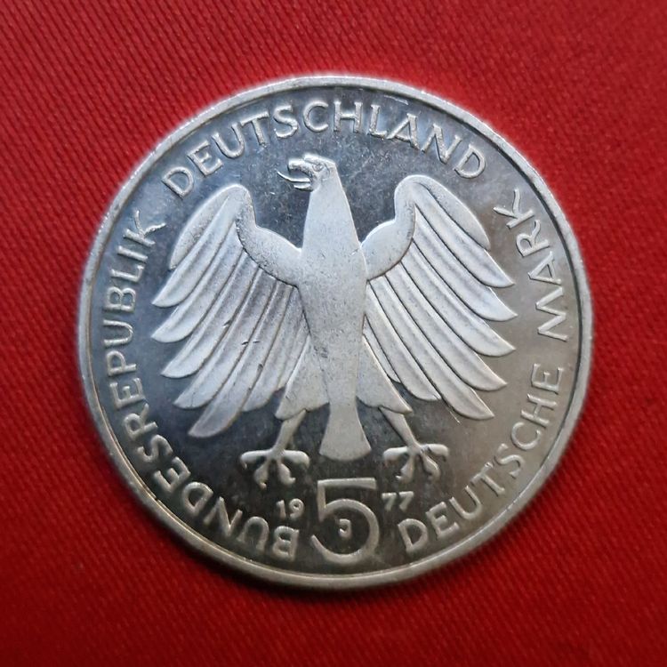 Carl Friedrich Gauss - 5 Deutsche Mark Gedenkmünze 1977 (Neu (gemäss Beschreibung)) in Seengen ...