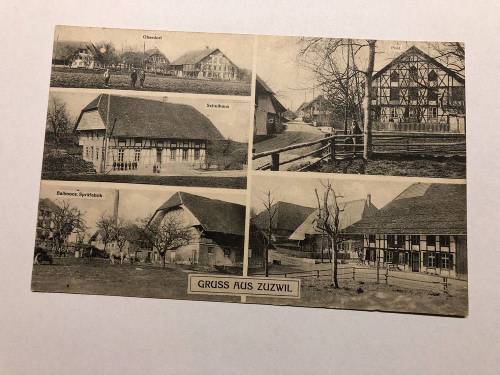 Gruss aus Zuzwil Ballmoos Spritfabrik - Schulhaus - Post et (Gebraucht) in Pfäffikon ZH für CHF ...