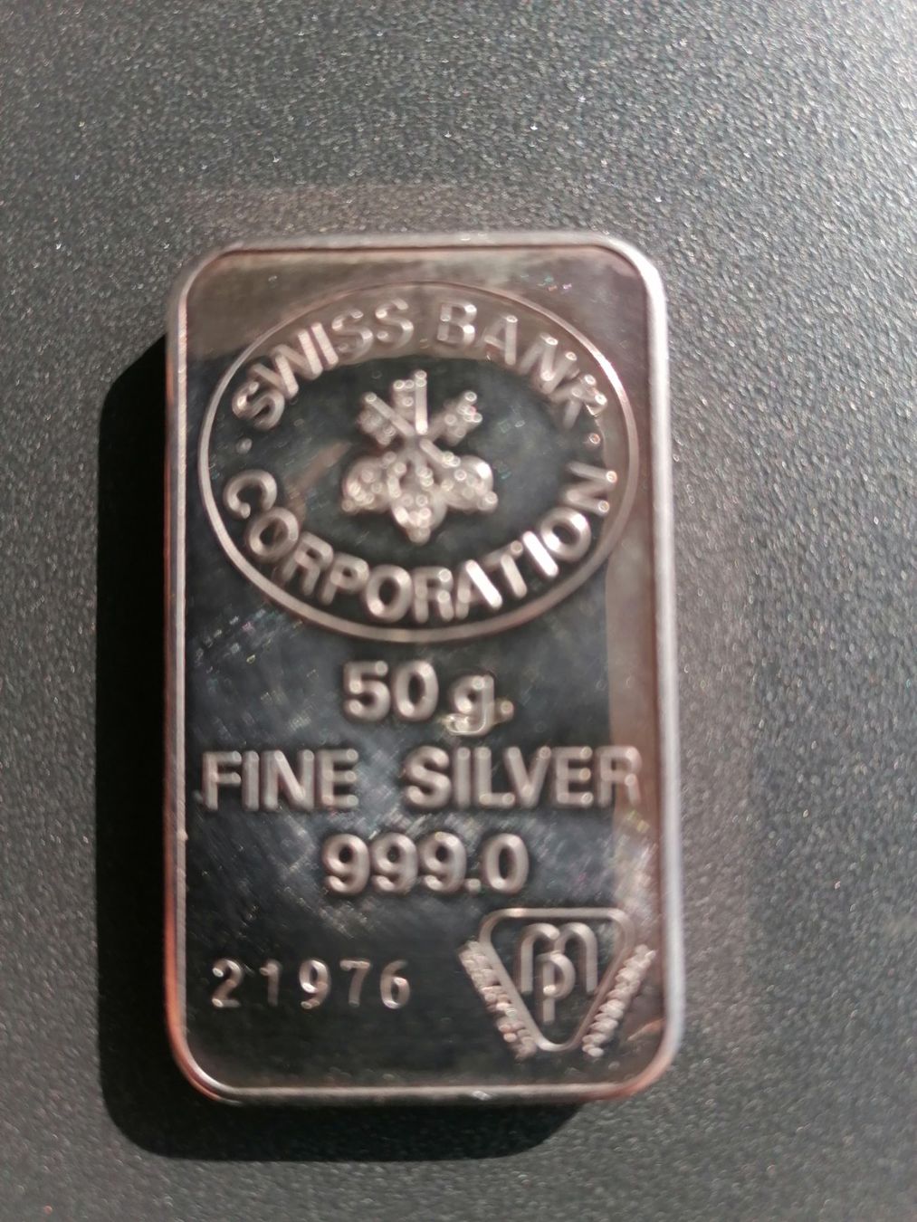 50 Gramm Silber Barren Swiss Bank (Neu (gemäss Beschreibung)) in ...