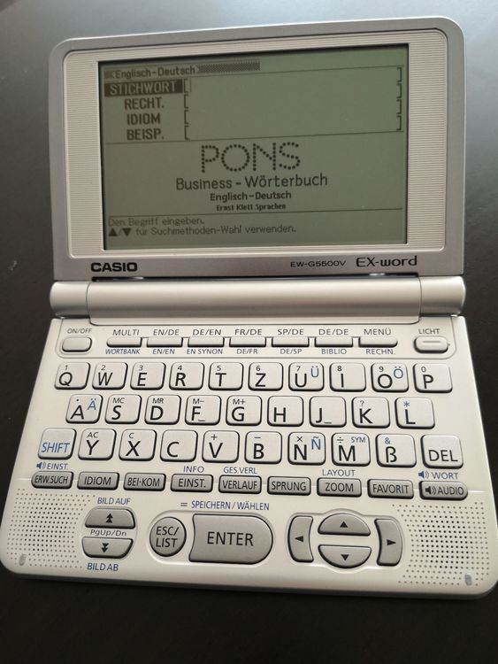 Elektronisches Wörterbuch CASIO Ex-word (Gebraucht) in St. Gallen für ...