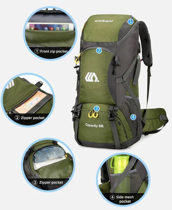 Trekking/Hiking Wanderrucksack 50L (Neu und originalverpackt) in ...