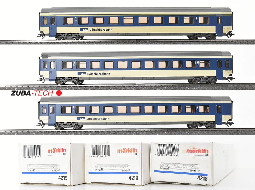 Märklin 3x Personenwagen EW IV BLS H0 WS mit OVP | Kaufen auf Ricardo