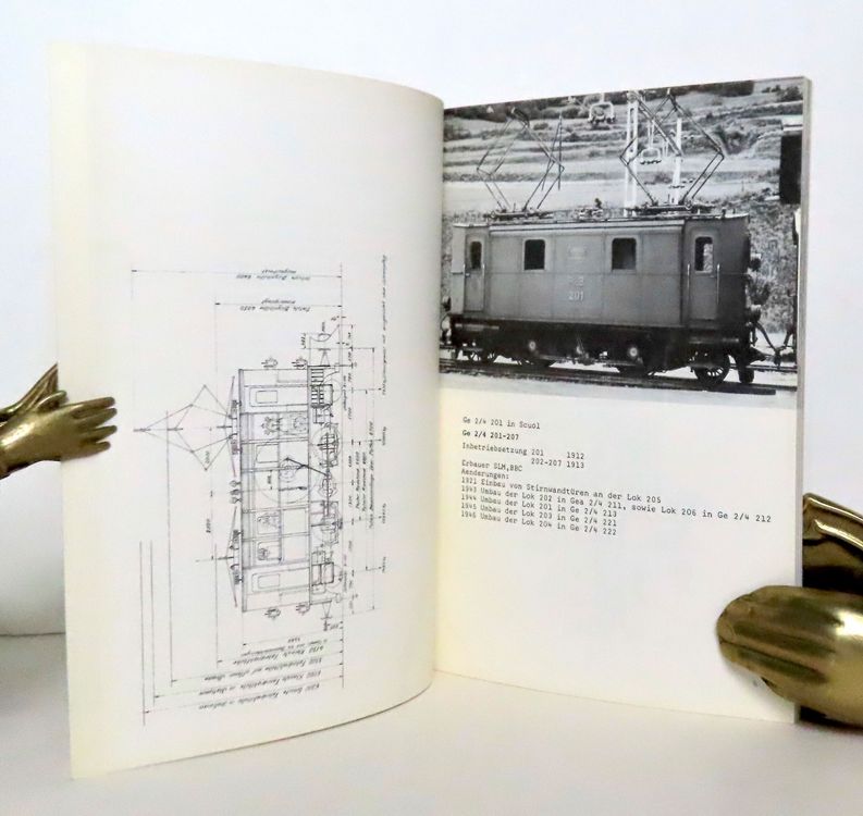 Die elektrischen Lokomotiven und Triebwagen der RhB (Gebraucht) in Le Locle für CHF 12 – mit ...