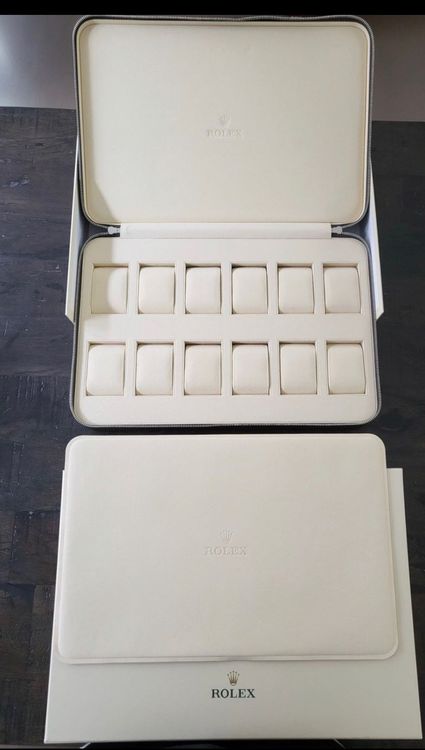 Original Rolex Uhrenetui / Koffer für 12 Uhren aus Leder NEU (Neu ...
