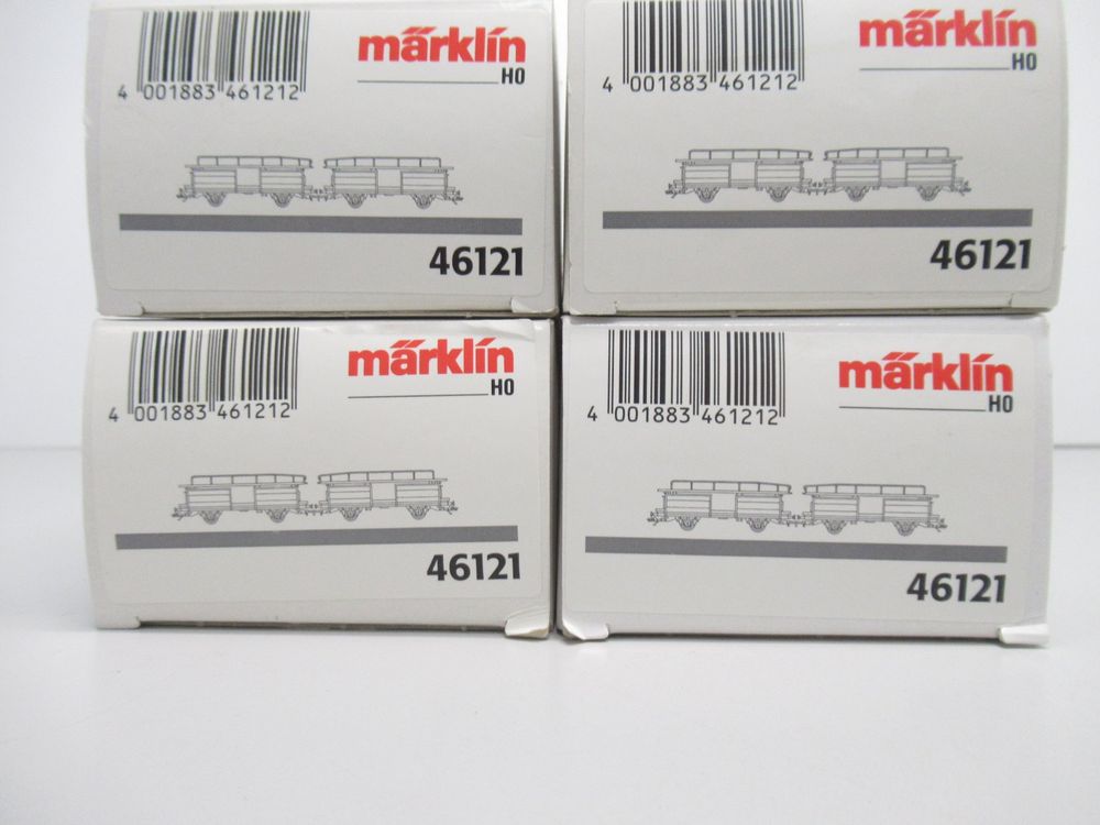 Märklin 4 x 46121 Autotransportwagen der DB (Gebraucht) in für CHF 120 ...