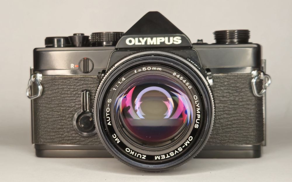 Olympus OM-1 analog Kamera mit Zuiko 50mm 1:1,4 Objektiv 📸 (Gebraucht ...