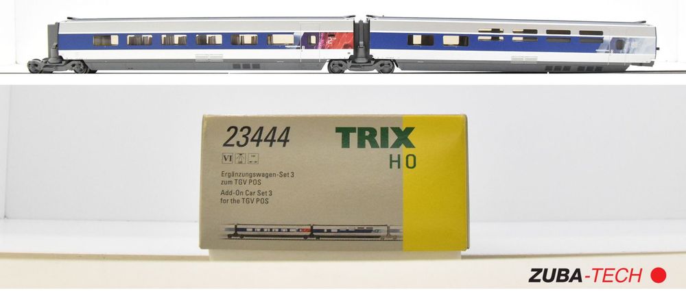 Trix 23444 Ergänzungswagen-Set 3 zum TGV POS SNCF GS mit OVP | Kaufen auf Ricardo