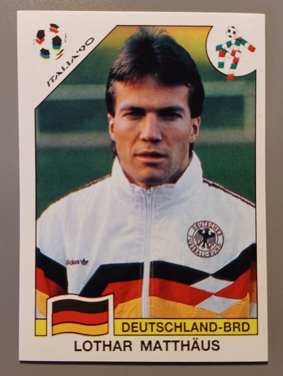 LOTHAR MATTHÄUS Panini WM 1990 (WC Story Version von 1994!) (Neu ...